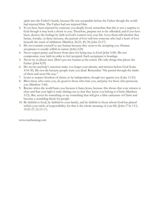 Dealing with rejection the jesus way | PDF