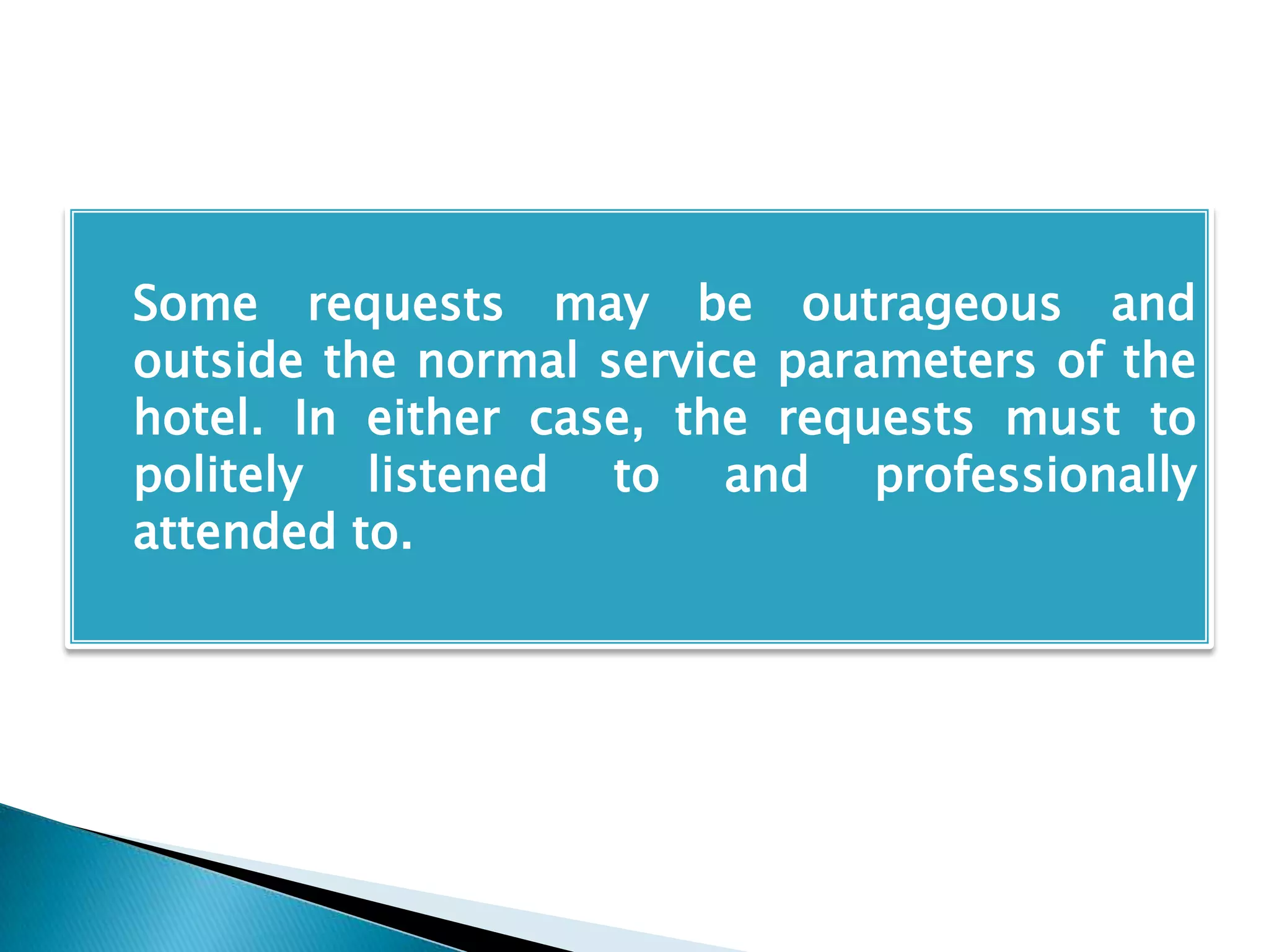 Dealing with requests | PPT
