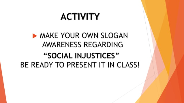 DEALING WITH SOCIAL INJUSTICES | PPTX | Debated Sensitive Social Issues ...