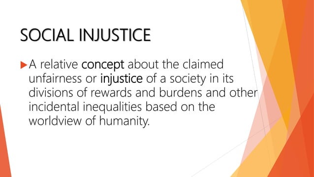 DEALING WITH SOCIAL INJUSTICES | PPTX | Debated Sensitive Social Issues ...
