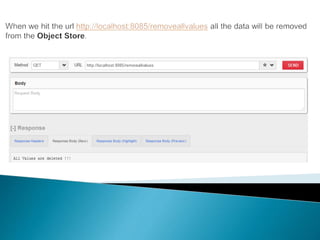 Dealing with store the objectstore | PPT