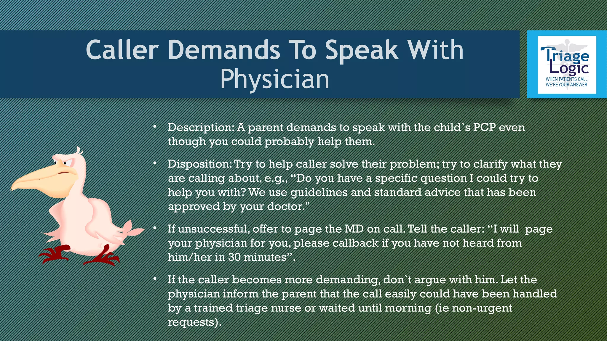 Dealing with the difficult caller | PPT