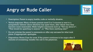 Dealing with the difficult caller | PPT