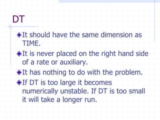 Dealing With Time In System Dynamics Models | PDF