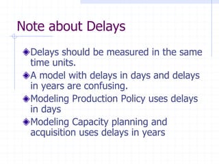 Dealing With Time In System Dynamics Models | PDF