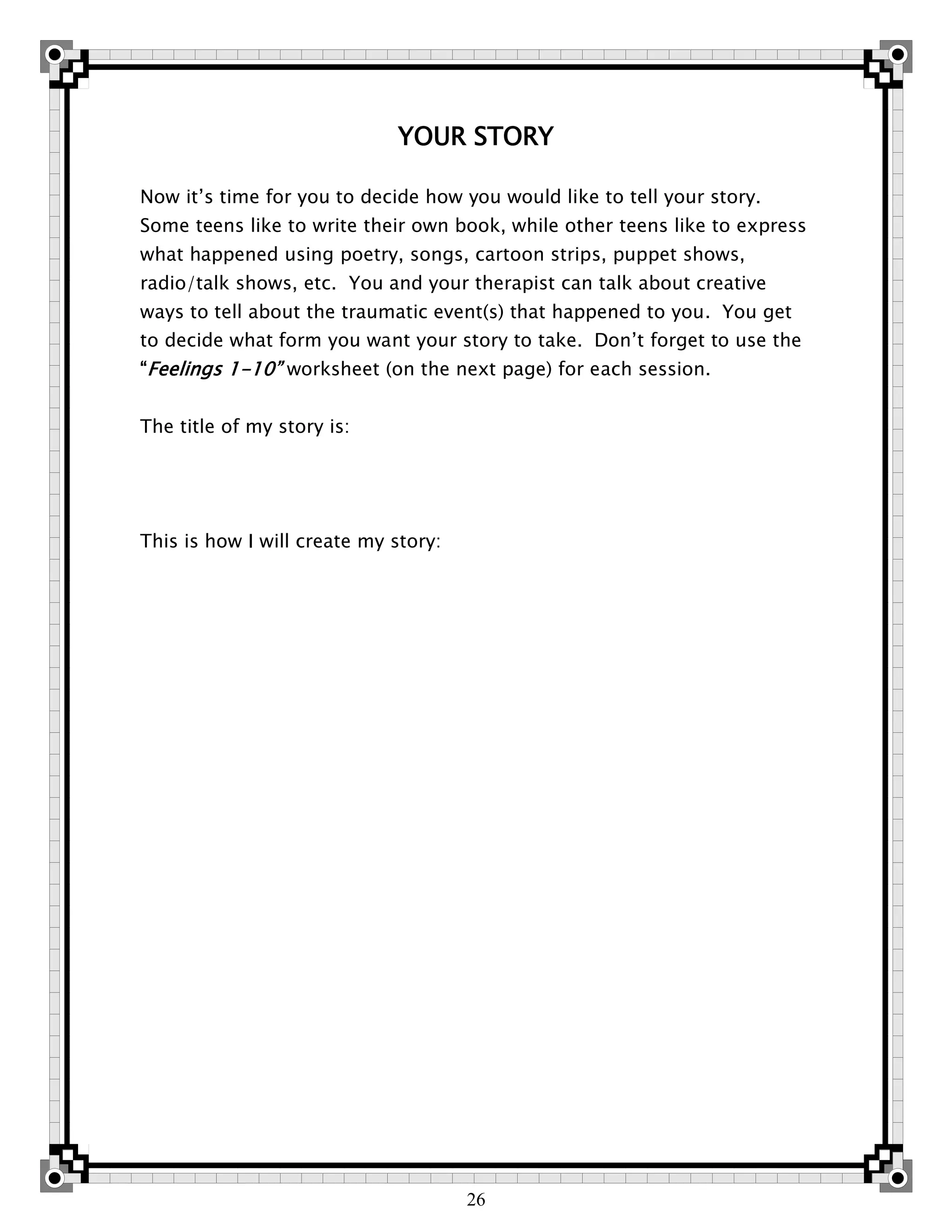 Dealing with trauma a tf-cbt workbook for teens | PDF