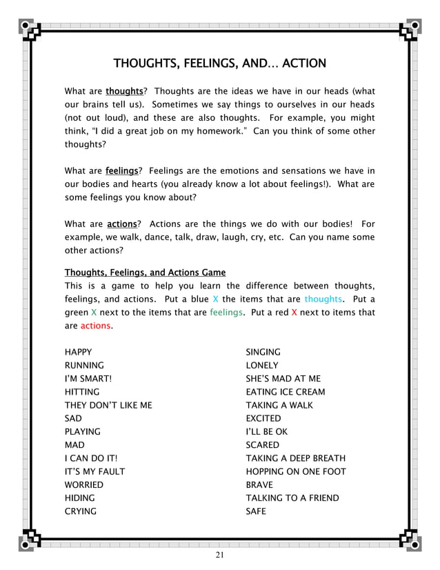 Dealing with trauma a tf-cbt workbook for teens | PDF | Mental Health ...