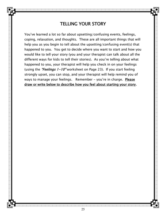 Dealing with trauma a tf-cbt workbook for teens | PDF | Mental Health ...