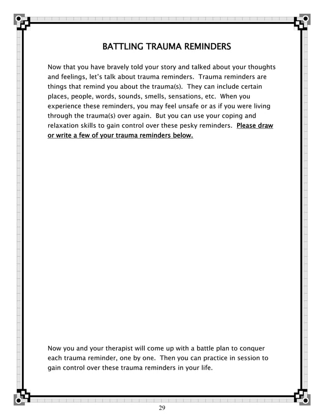 Dealing with trauma a tf-cbt workbook for teens | PDF | Mental Health ...