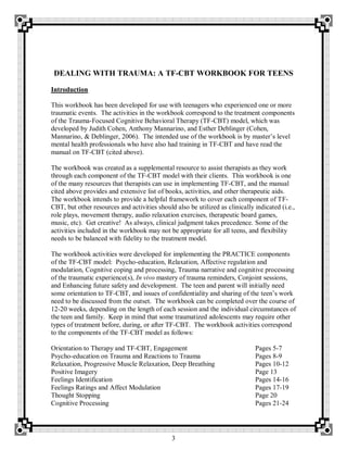 Dealing with trauma a tf-cbt workbook for teens | PDF