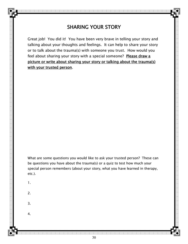 Dealing with trauma a tf-cbt workbook for teens | PDF | Mental Health ...