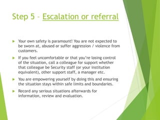 Dealing with verbal aggression awkward customers and challenging ...