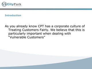 Dealing With Vulnerable Customers | PPT