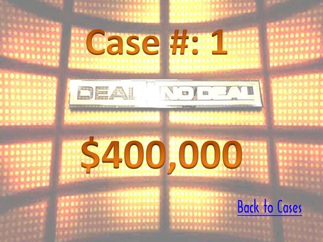 Deal or no deal Advanced Algebra gameshow | PPTX | Board Games and ...