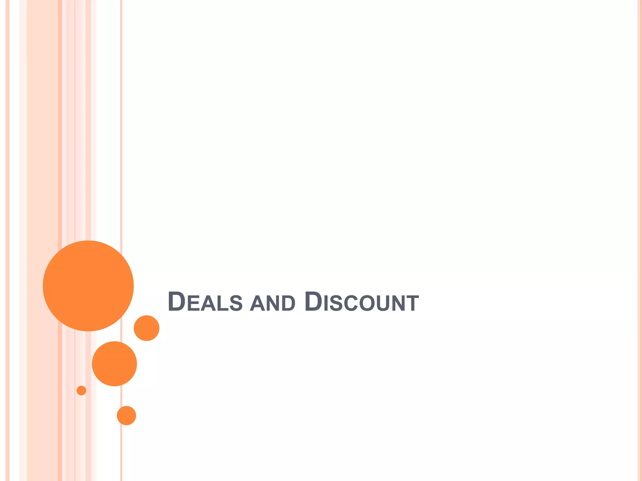 Deals and Discount | PPTX