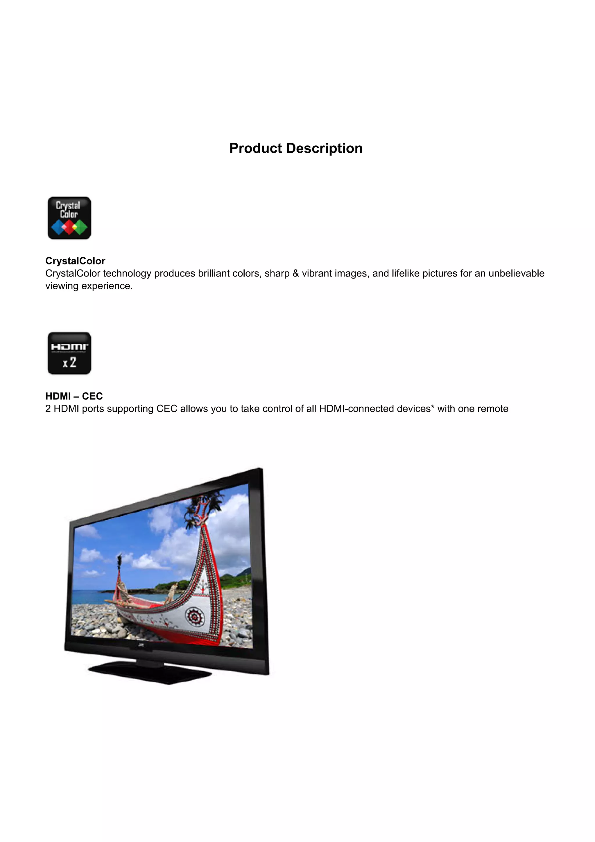 Deals jvc jlc32 bc3002 32 inch 720p 60hz lcd tv with ambient light ...