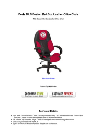 Deals mlb boston red sox leather office chair | PDF