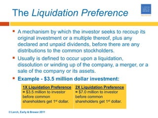 Deal Structures for Early Stage Financing | PPT