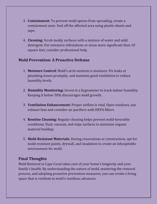 Deal with Water Damage - An Ultimate Guide to Mold Removal and ...