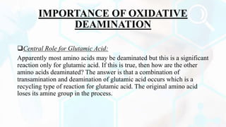 DEAMINATION AND DECARBOXYLATION | PPTX