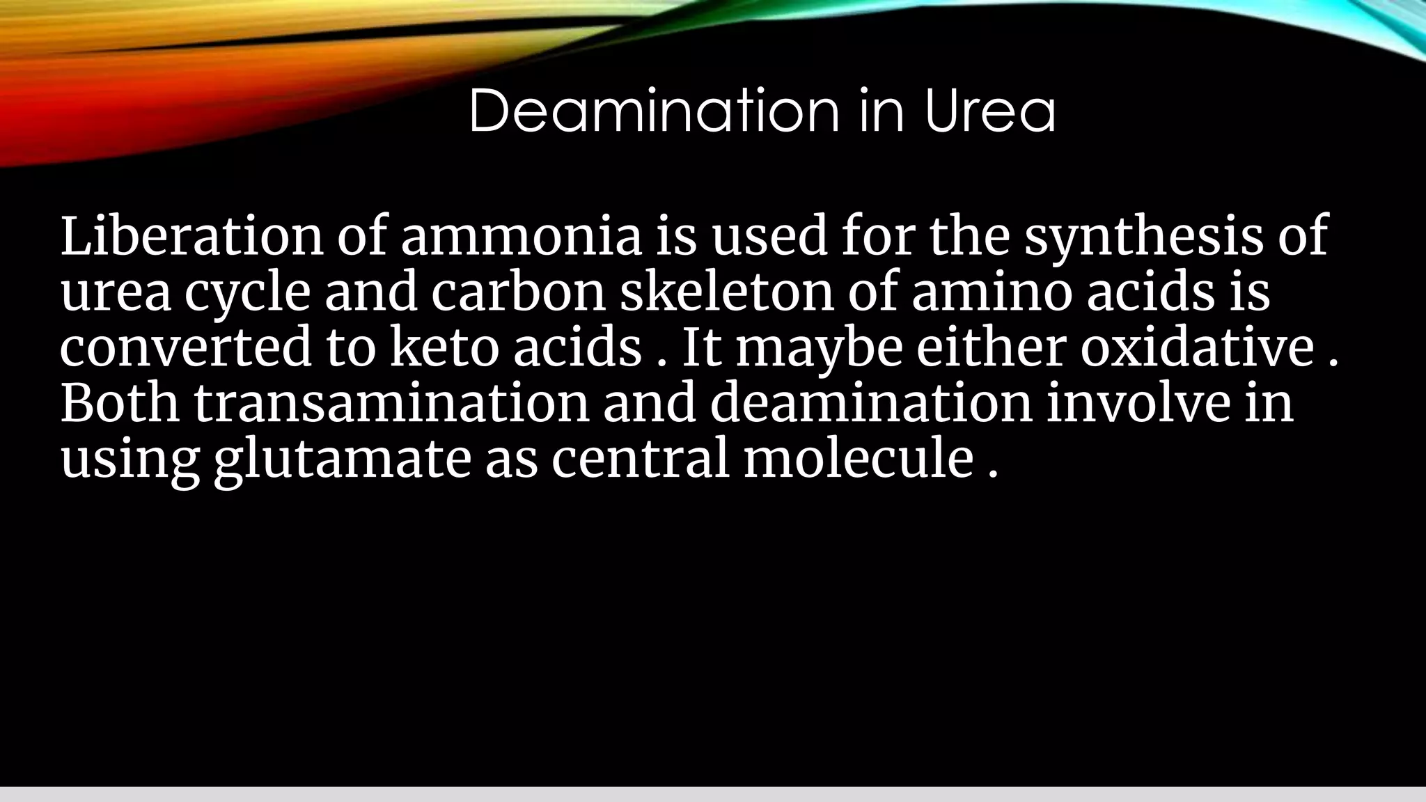 Deamination and transamination | PPTX