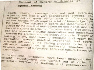 science of sports training and coaching | PPTX