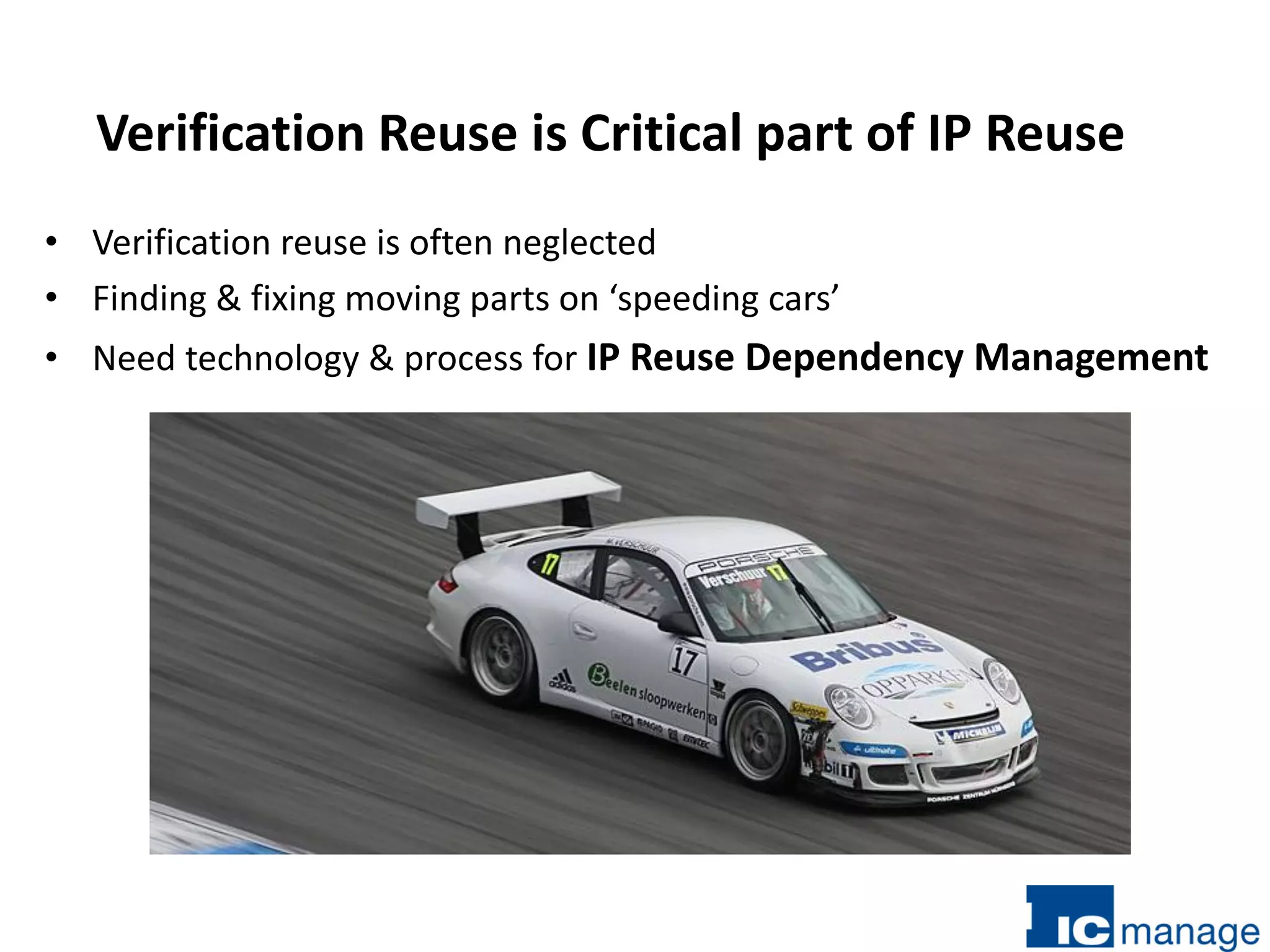 IP Reuse Impact on Design Verification Management Across the Enterprise ...