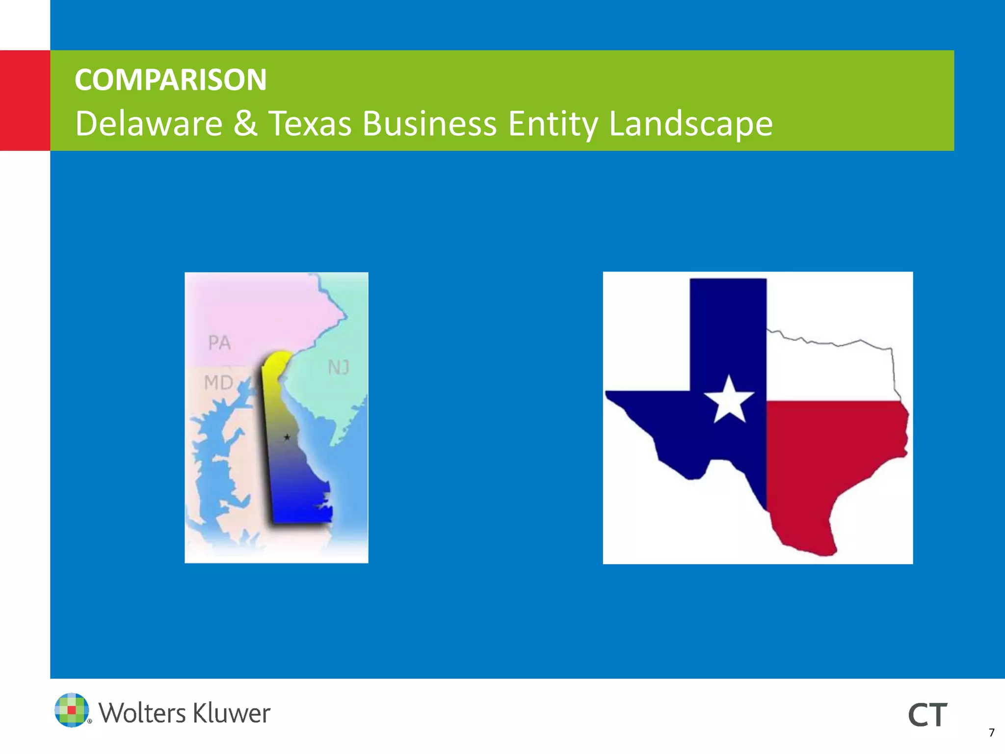 Delaware and Texas Business Entity Law Comparison Overview ...