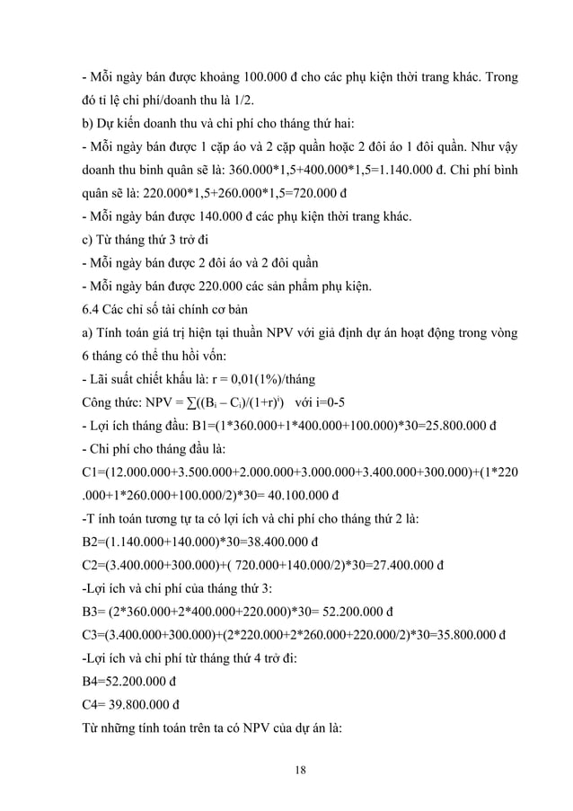 Đề án lập kế hoạch kinh doanh CỬA HÀNG THỜI TRANG COUPLE FASHION - TRƯỜNG TOPICA | DOC