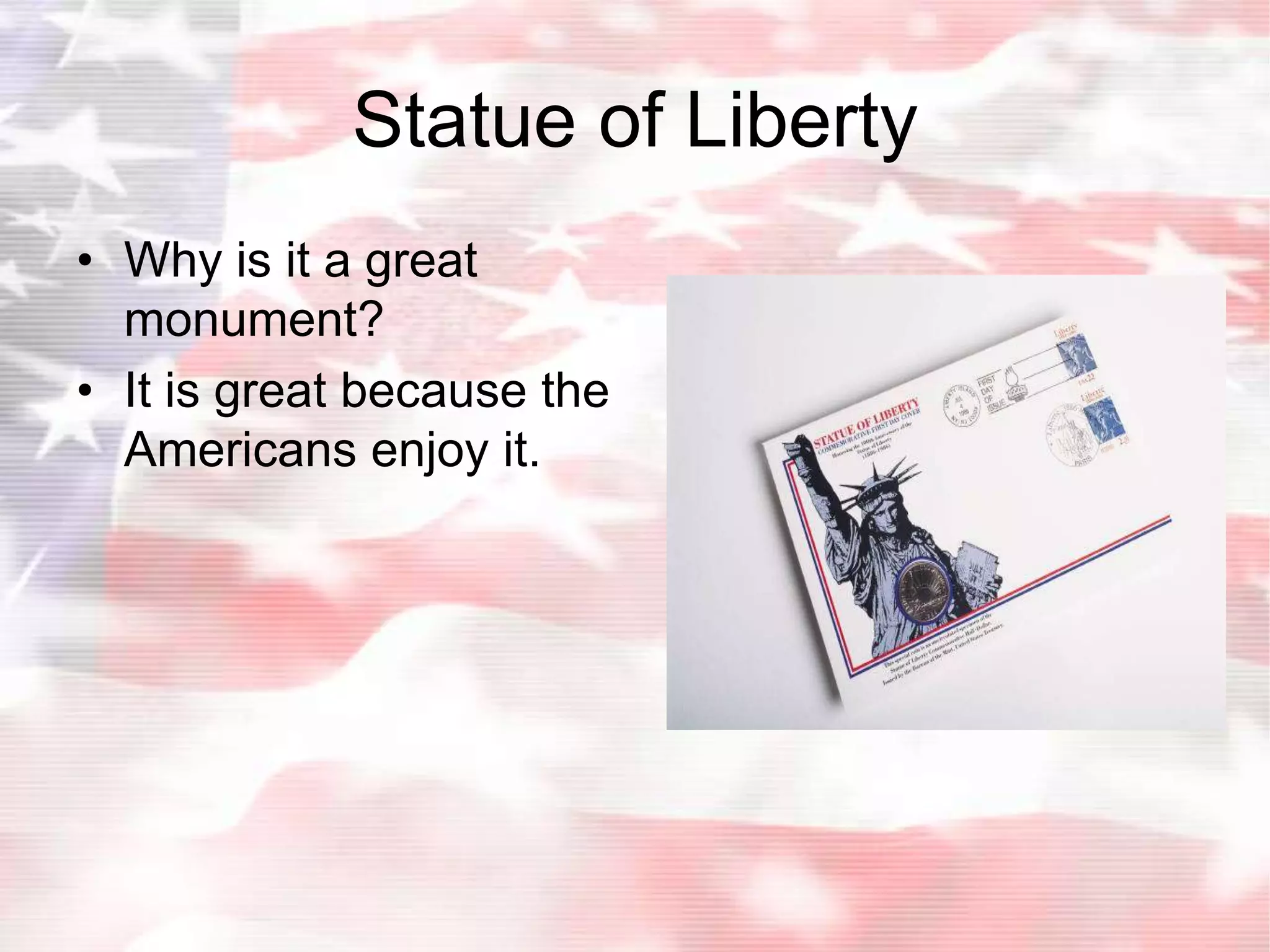 The Statue of Liberty | PPTX | Museums & Galleries | Attractions