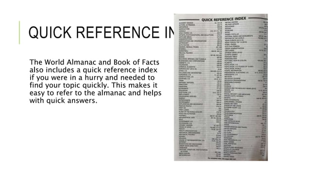 World Almanac and Book of Facts Ready Reference Guide | PPT | Free download