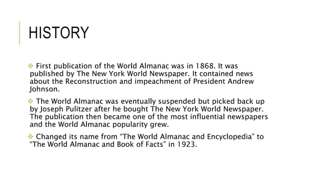 World Almanac and Book of Facts Ready Reference Guide | PPT | Free download