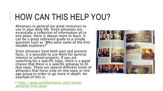 World Almanac and Book of Facts Ready Reference Guide | PPT