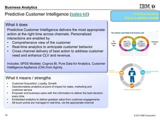 Business Partner Product Enablement Roadmap, IBM Predictive Analytics | PPTX
