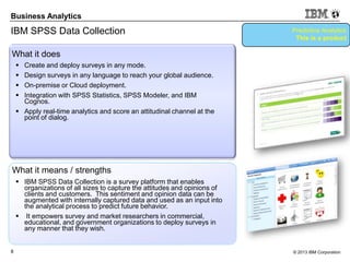 Business Partner Product Enablement Roadmap, IBM Predictive Analytics | PPTX