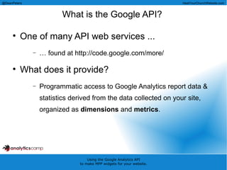 Using the Google Analytics API to make most popular pages widgets for ...