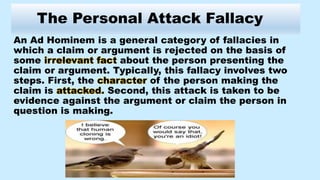 Dean r berry fallacy ad hominem | PPTX