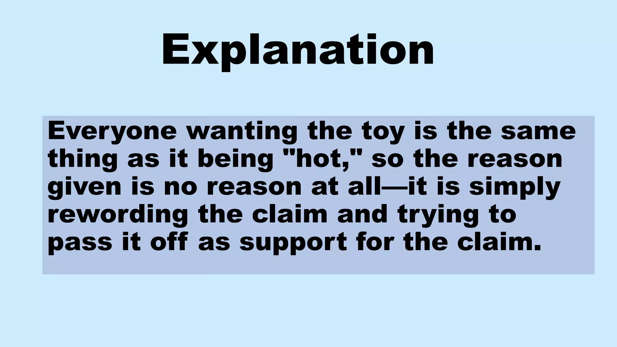 Dean r berry fallacy begging the question | PPTX