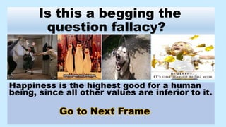 Dean r berry fallacy begging the question | PPTX