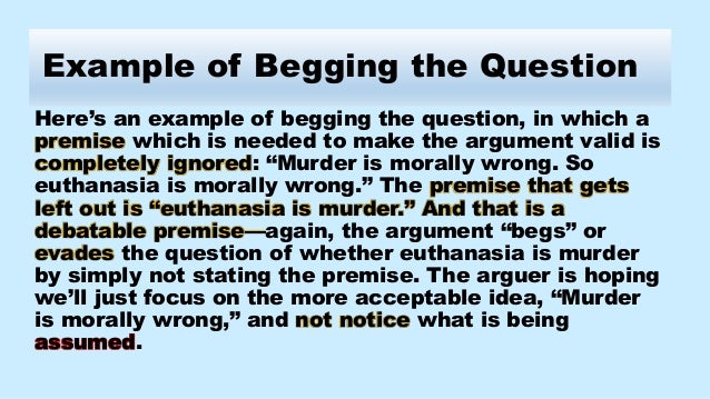 Begging The Question