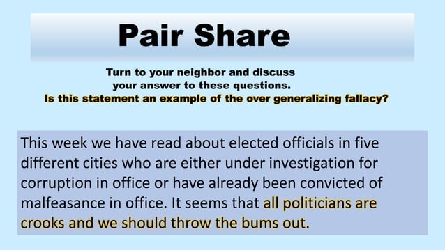 Dean r berry fallacy overgeneralizing | PPT