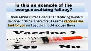 Dean r berry fallacy overgeneralizing | PPTX | Educational Assessment ...