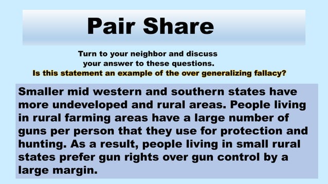 Dean r berry fallacy overgeneralizing | PPT