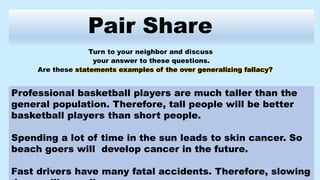 Dean r berry fallacy overgeneralizing | PPTX | Educational Assessment ...