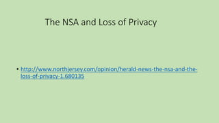 Dean R Berry Loss of Privacy: Necessary Evil or Unwanted Invasion ...