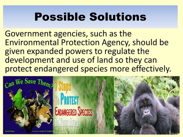 Dean r berry problems and solutions endangered species | PPT Dean r berry problems and solutions endangered species | PPT