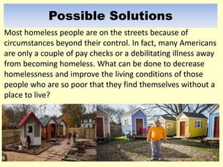 Dean r berry problems and solutions homelessness in america | PPT