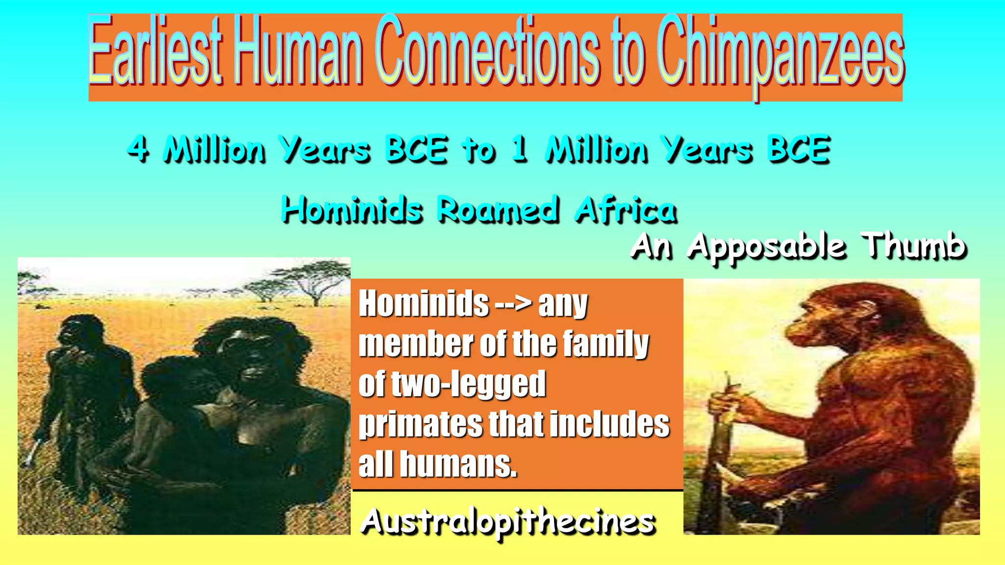 Dean r berry The Earliest Humans: Human Evolution from Hominids to ...