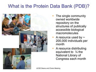UCSD Deans and Chairs Presentation - PDB & Drug Discovery | PPT