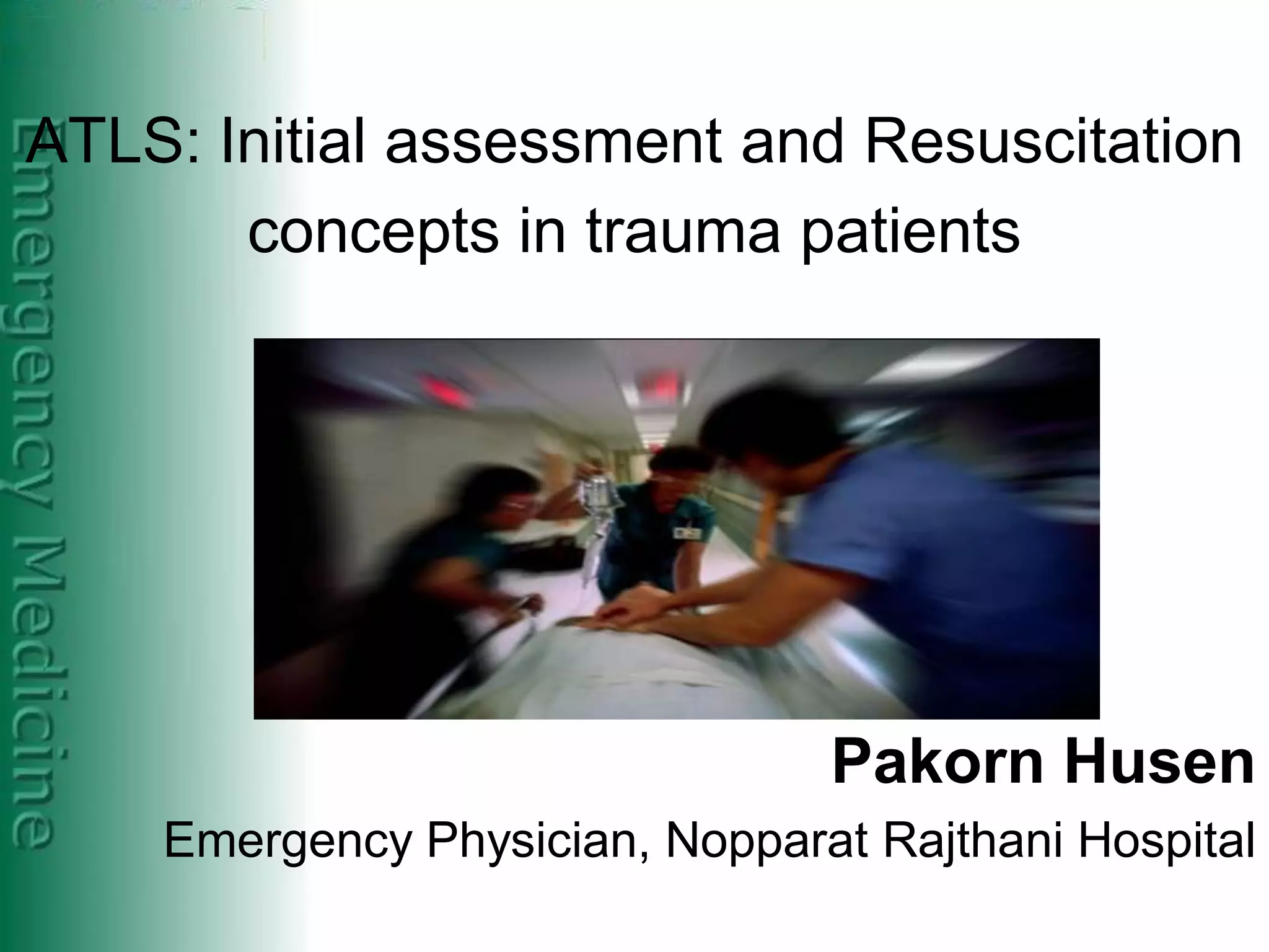 Basic concepts of resuscitation in trauma patients | PDF